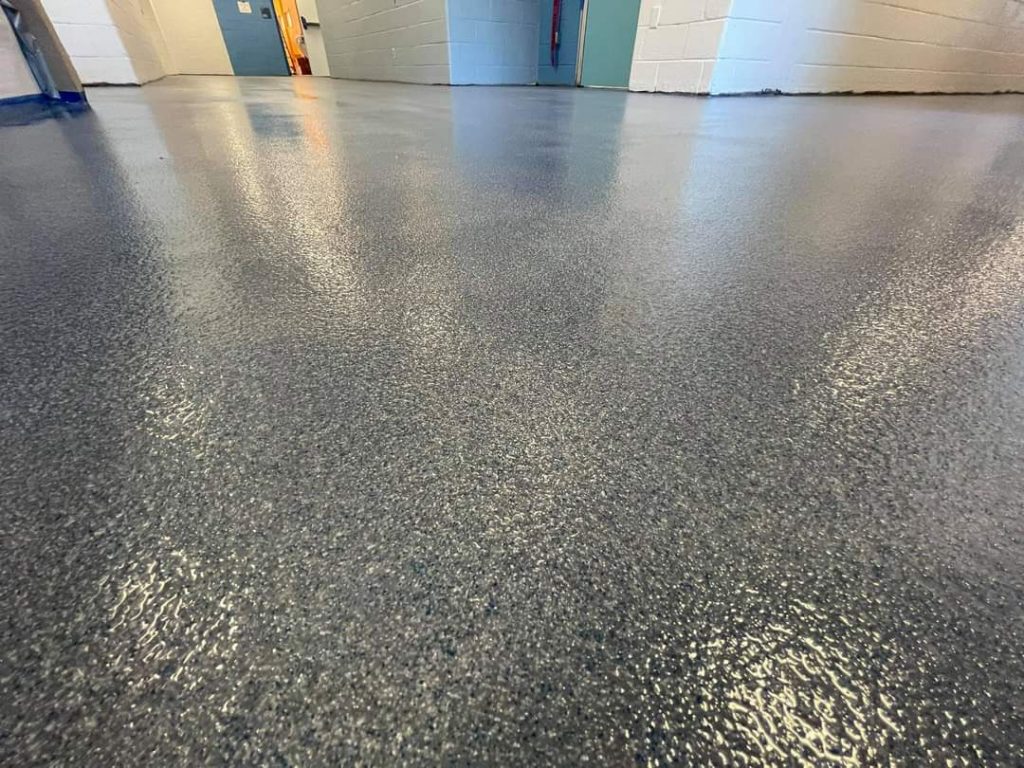 Stone Pebble Epoxy Flooring - Concrete Resurfacing and Floor Coatings